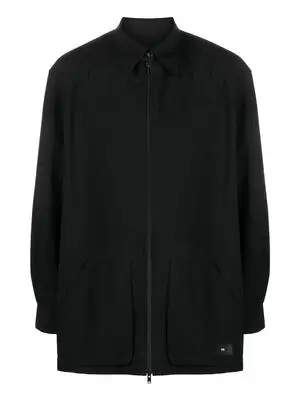 Y3 Ripstop Zip-up Overshirt - Black