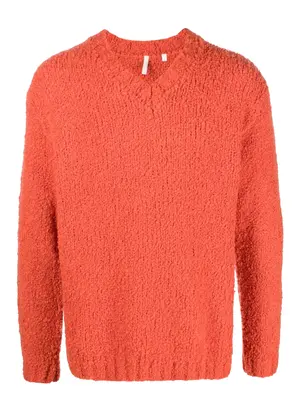 SUNFLOWER Aske Fleece-texture Jumper - Orange