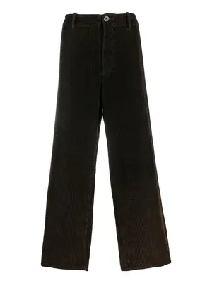 UMA WANG Wide-leg Corduroy Trousers - Brown