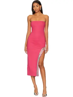 Nbd Amaara Midi Dress - Fuchsia