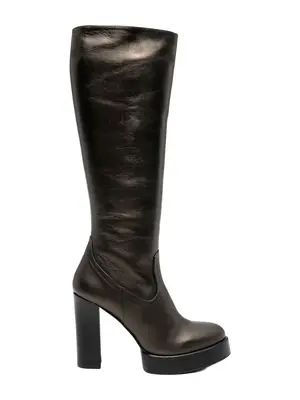 PALOMA BARCELO Davies 110mm Knee-high Boots - Grey