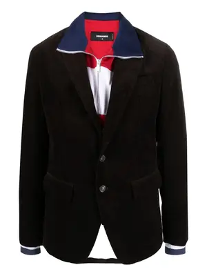 Dsquared2 Layered Single-breasted Blazer - Brown
