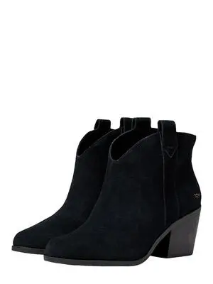 Toms TOMS Constance Block Heel Ankle Boots Black