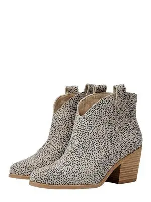 Toms TOMS Constance Block Heel Ankle Boots Gray