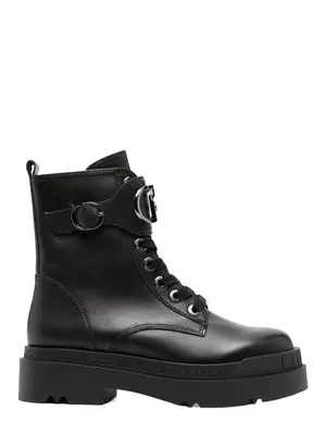 Liu Jo Love 40mm Logo-plaque Ankle Boots - Black