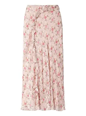 LOVESHACKFANCY LOVESHACKFANCY Sumi Floral-Print Maxi Skirt