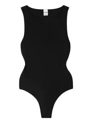 RE/DONE Cotton-blend Jersey Bodysuit - Black