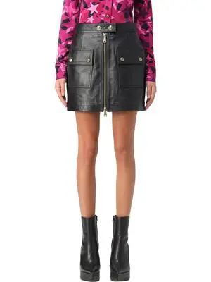 VERSACE Versace Jeans Couture Leather Mini Skirt