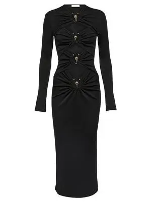 Christopher Esber Orbit Jersey Midi Dress - Black