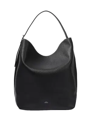 TOTEME Belted Leather Tote Bag - Black