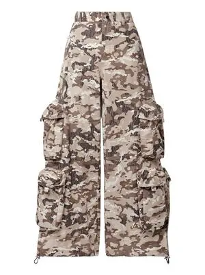Amiri Camouflage-print Wide-leg Cargo Pants - Brown
