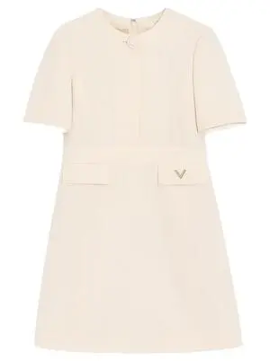 Valentino Garavani Crepe Couture Short Dress - Vanilla