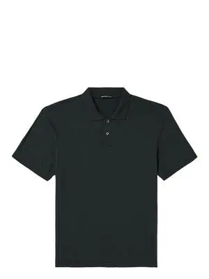 JAMES PERSE Luxe Lotus Cotton-jersey Polo Shirt - Blue