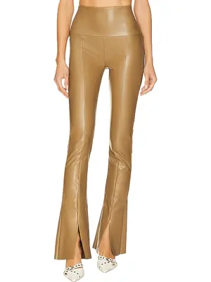 Norma Kamali Spat Legging In Tan - Woods