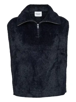 MARANT ETOILE Milie High-neck Sweater Vest - Black