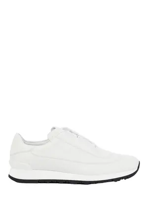 John Lobb Foundry Ii Leather Low-top Sneakers - White