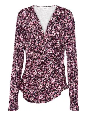 MARANT ETOILE Lyss Ruched Top - Multicoloured