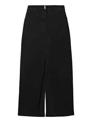Givenchy Denim Midi Skirt - Black