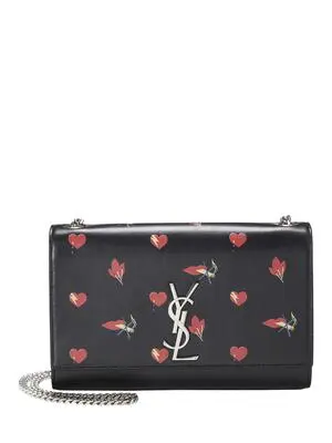 SAINT LAURENT Calfskin Printed Kate Medium