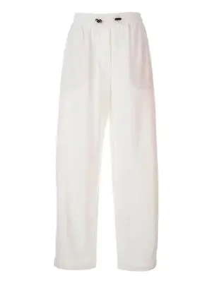 Brunello Cucinelli Cotton Trousers White