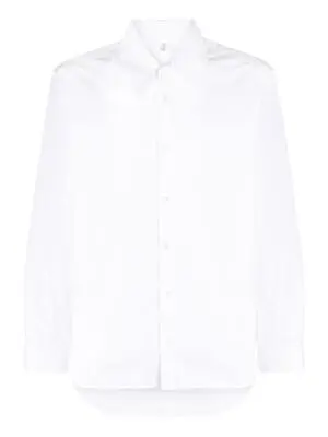 SUNFLOWER Pleace Poplin Long-sleeved Shirt - White