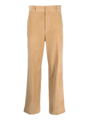 Palm Angels Crochet-stripe Cotton Corduroy Trousers - Neutrals