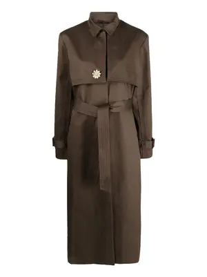 DESTREE Rudolf Belted Trench Coat - Brown