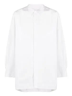 Yohji Yamamoto Panelled Cotton Shirt - White