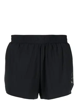 Y3 Logo-print Running Shorts - Black