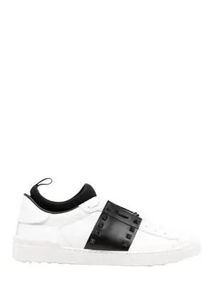 Valentino Garavani Rockstud Untitled Leather Sneakers - White