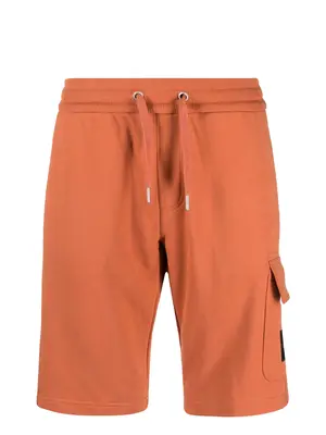 Calvin Klein Logo-patch Cotton Track Pants - Orange