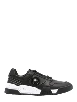 Just Cavalli Logo-patch Leather Sneakers - Black
