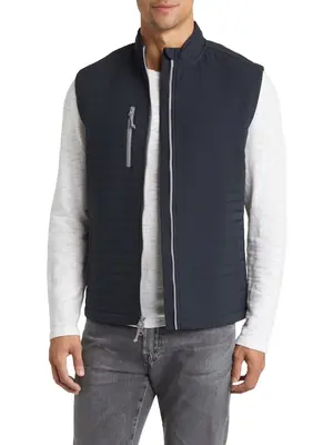 Johnnie-o Crosswind Quilted Performance Vest - Black