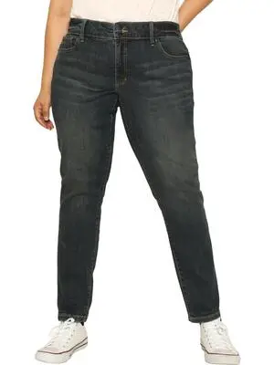 SLINK JEANS High Waist Ankle Skinny Jeans - Flora
