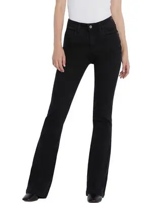HINT OF BLU Rosa Flare Jeans - Black