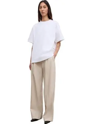 HOUSE OF DAGMAR Oversized Cotton Tee - White
