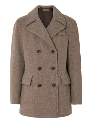 Purdey Hyde Double-breasted Wool-twill Coat - Brown