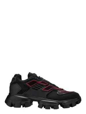 Prada Cloudbust Thunder Knit Sneakers - Black