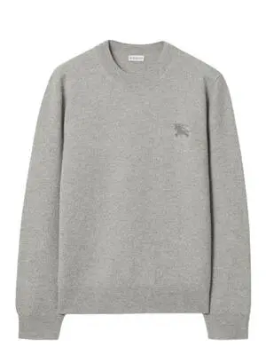 Burberry Lightweight Wool Sweater - Mid Grey Melange