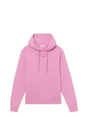 Sandro Sandro Embroidered Logo Hoodie Pink