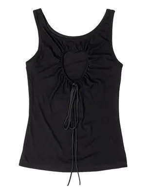 Natasha Zinko Heart Cut-out Tank Top - Black