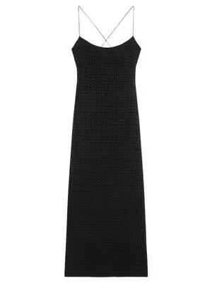 Givenchy 4g Jacquard Slip Dress - Black
