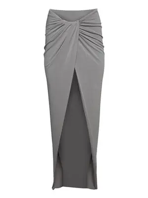 LAQUAN SMITH Draped Maxi Skirt - Stone