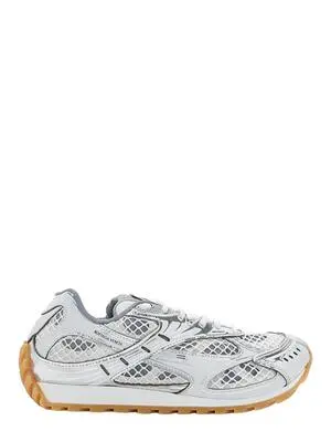 Bottega Veneta Orbit Fishnet Sneakers - White