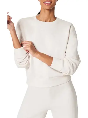Spanx SPANX® Airessentials Crewneck Sweatshirt Oatmeal Heather