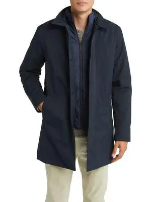 Nn07 Blake 8240 Waterproof Trench Coat - Navy Blue
