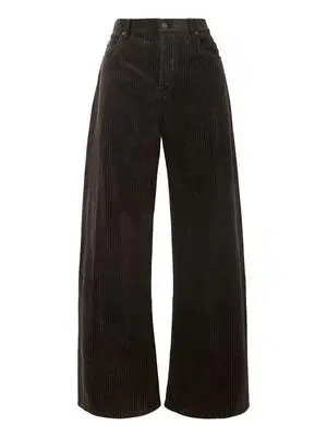 FRAME Cotton-blend Corduroy Wide-leg Pants - Brown