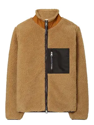 Tory Burch Tory Burch Fleece Jacket Camel