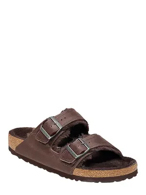 BIRKENSTOCK Arizona Shearling Birkenstock Sandals Brown