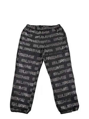 Supreme Logo Ripstop Track Pant - Black